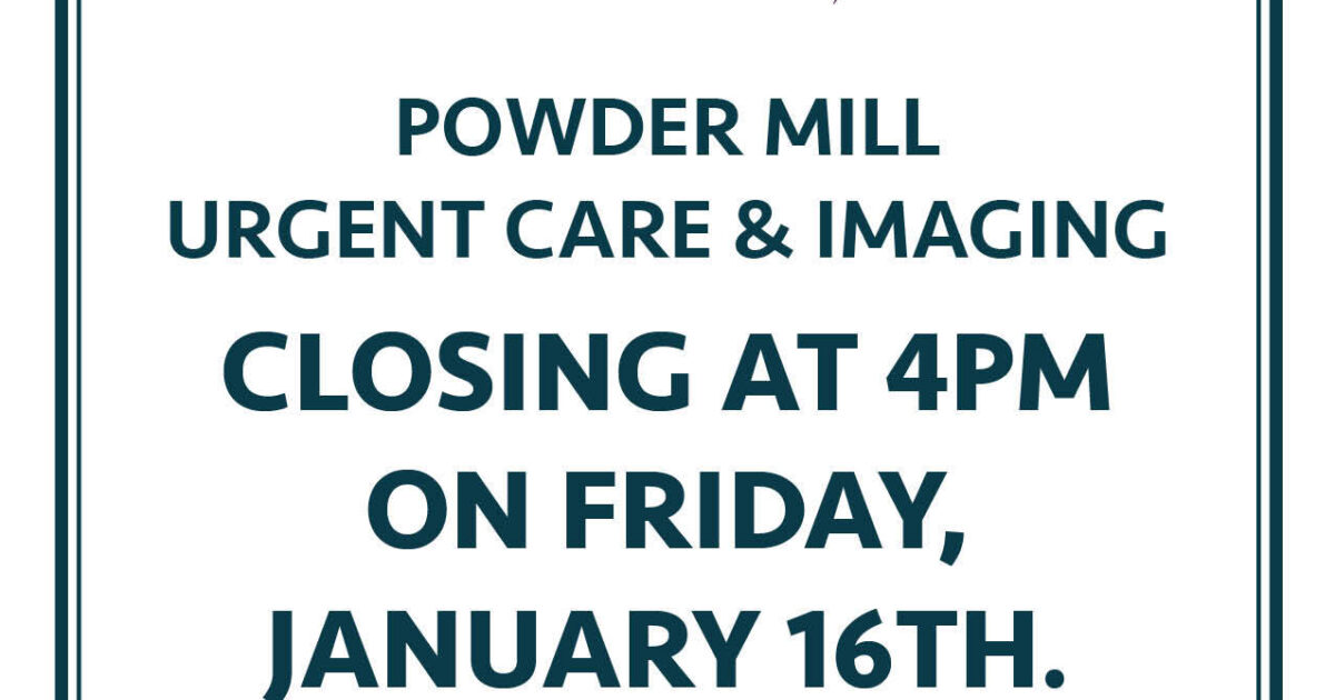 Powder Mill Early Closing - January 16, 2026